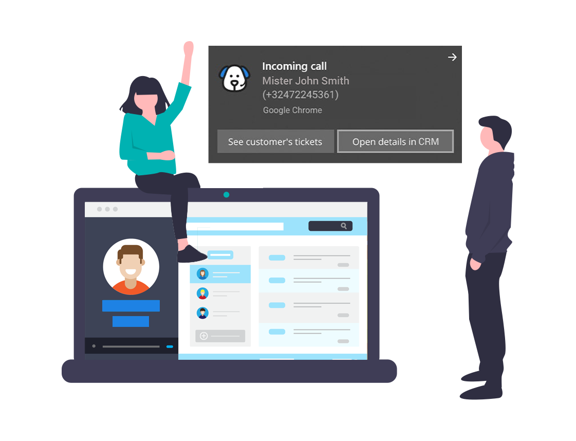 Intégrez la téléphonie d'ALLOcloud avec Teamleader | Integration